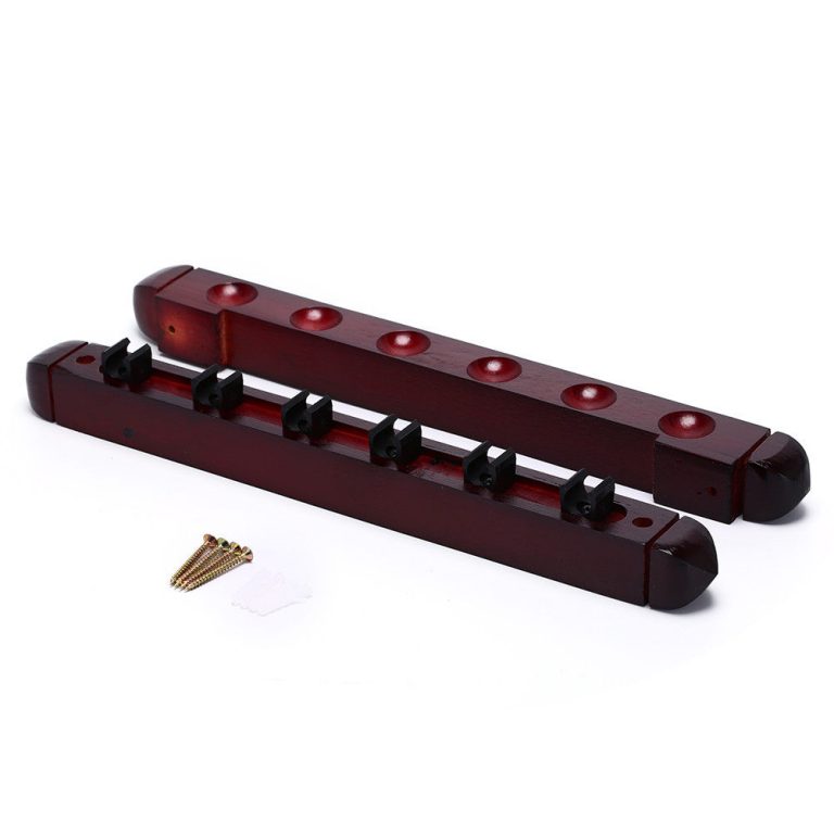 Mahogany Pool-Snooker 6 Cue Wall Rack – Camelot Q Sports